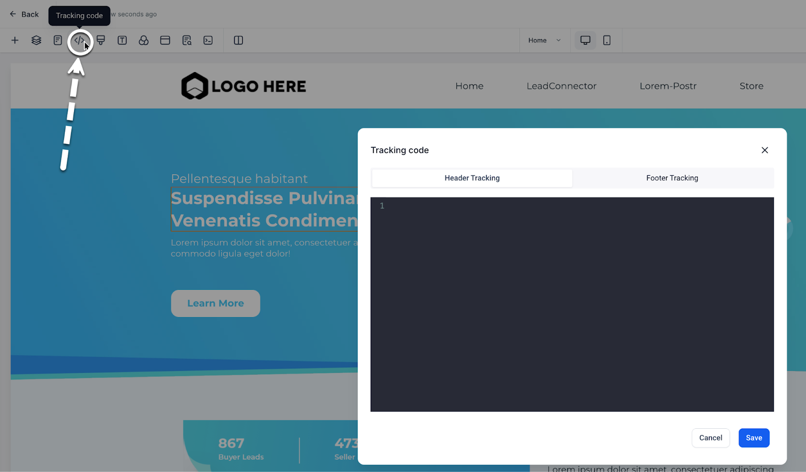 How to add the Leadsources code to your GoHighLevel website - Leadsources Help Center